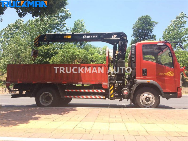 10 Tons SIONTRUK Light Truck With Crane To Ethiopia