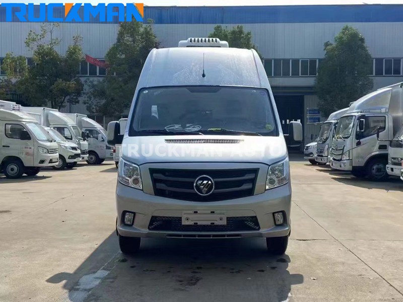 Rear Dual-tire FOTON TOANO Mini Refrigerated Bus For Food Transportation