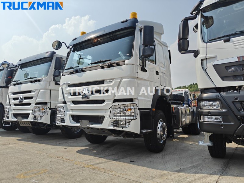 SINO TRUCK HOWO 6X4 430HP Trailer Truck With Air Deflector
