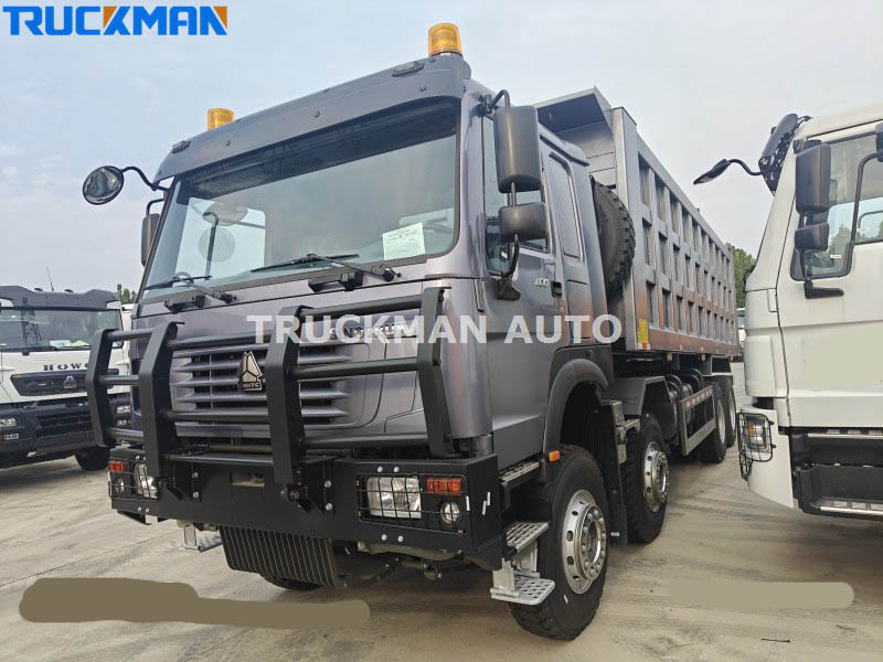 SINOTRUK HOWO 8X4 400HP Tipper Truck With Bumper For Mining