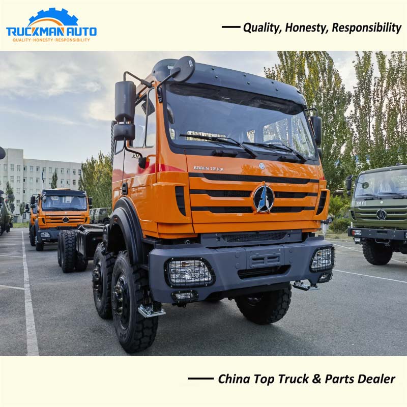 8x8 BEIBEN 420HP Cargo Truck Chassis