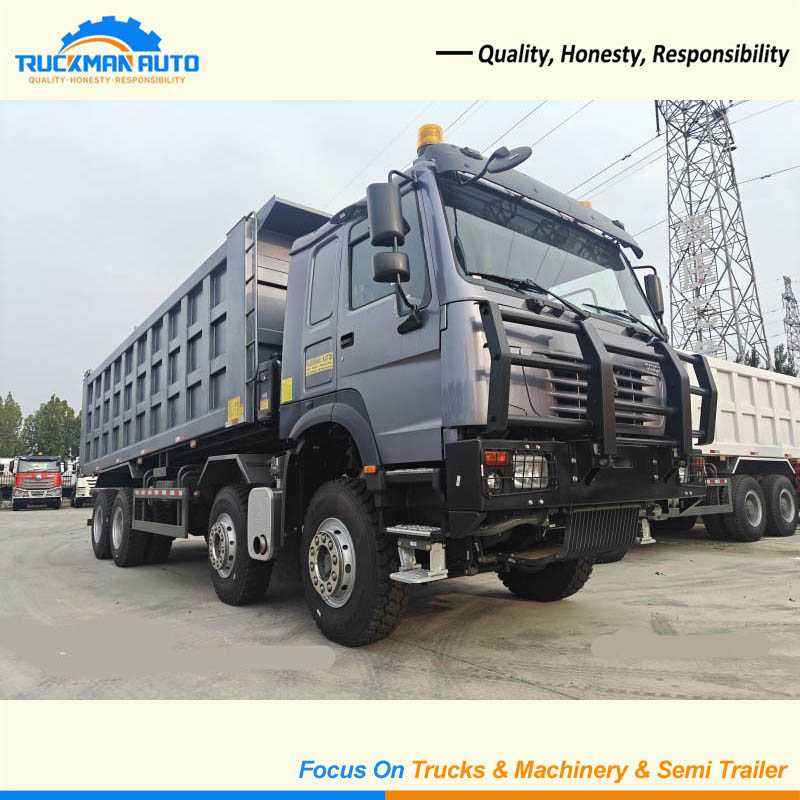 SINOTRUK HOWO 8X4 400HP Tipper Truck With Bumper For Mining