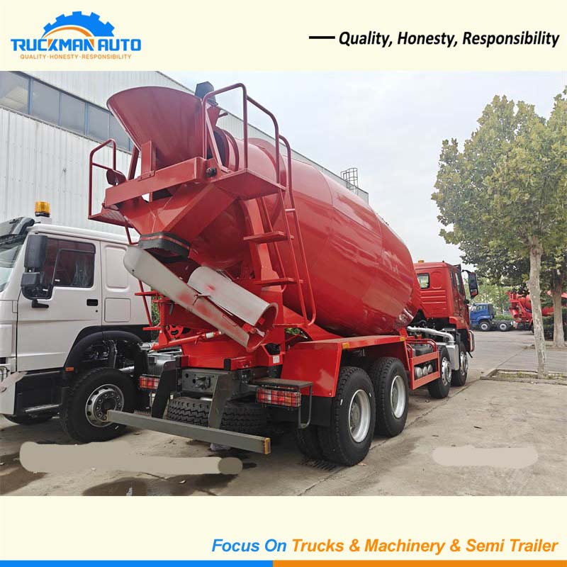 HOWO NX 8x4 371HP 12m3 Concrete Mixer Truck For Trinidad And Tobago
