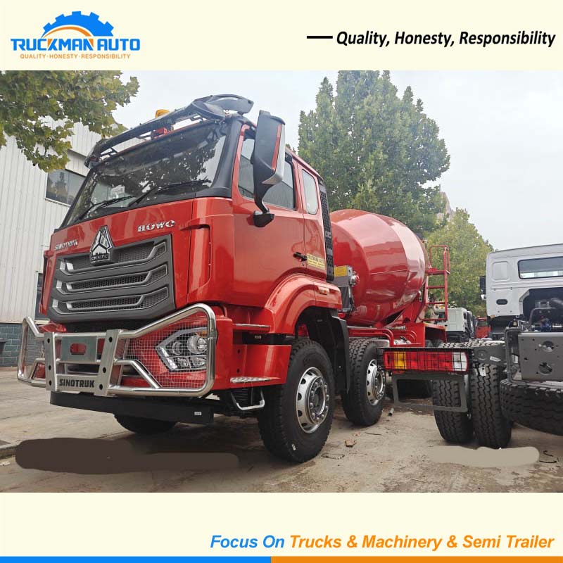 HOWO NX 8x4 371HP 12m3 Concrete Mixer Truck For Trinidad And Tobago