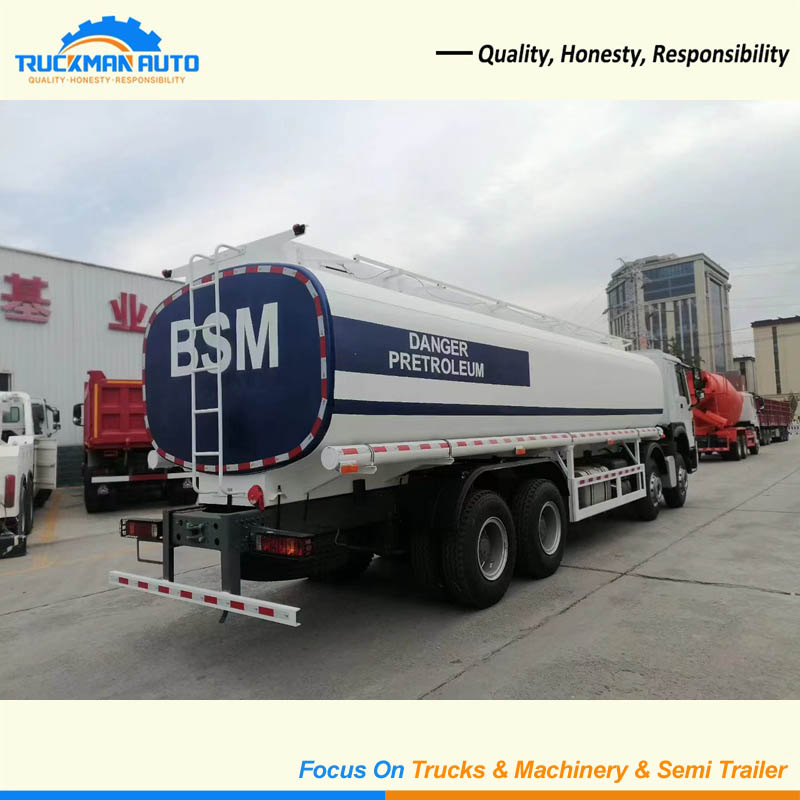 Durable SINOTRUK HOWO 12 Wheels 30 CBM Fuel Tanker Truck For Oil ...